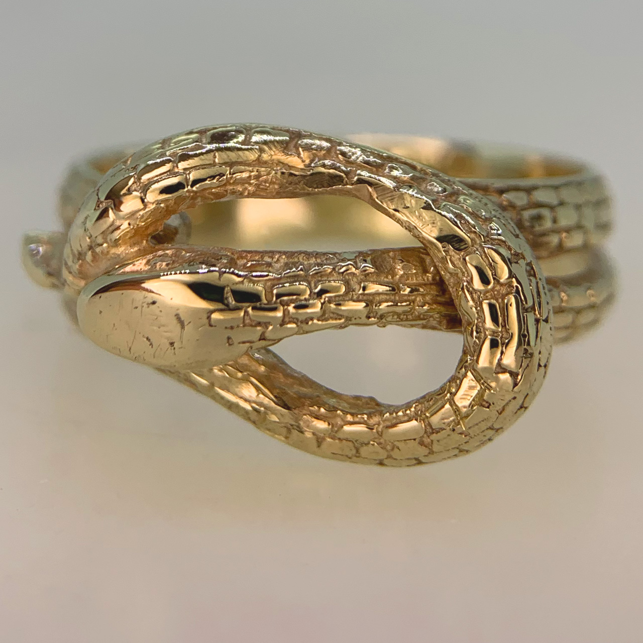 Detailed Victorian Snake Ring | Saddingtons Antique Jewellery