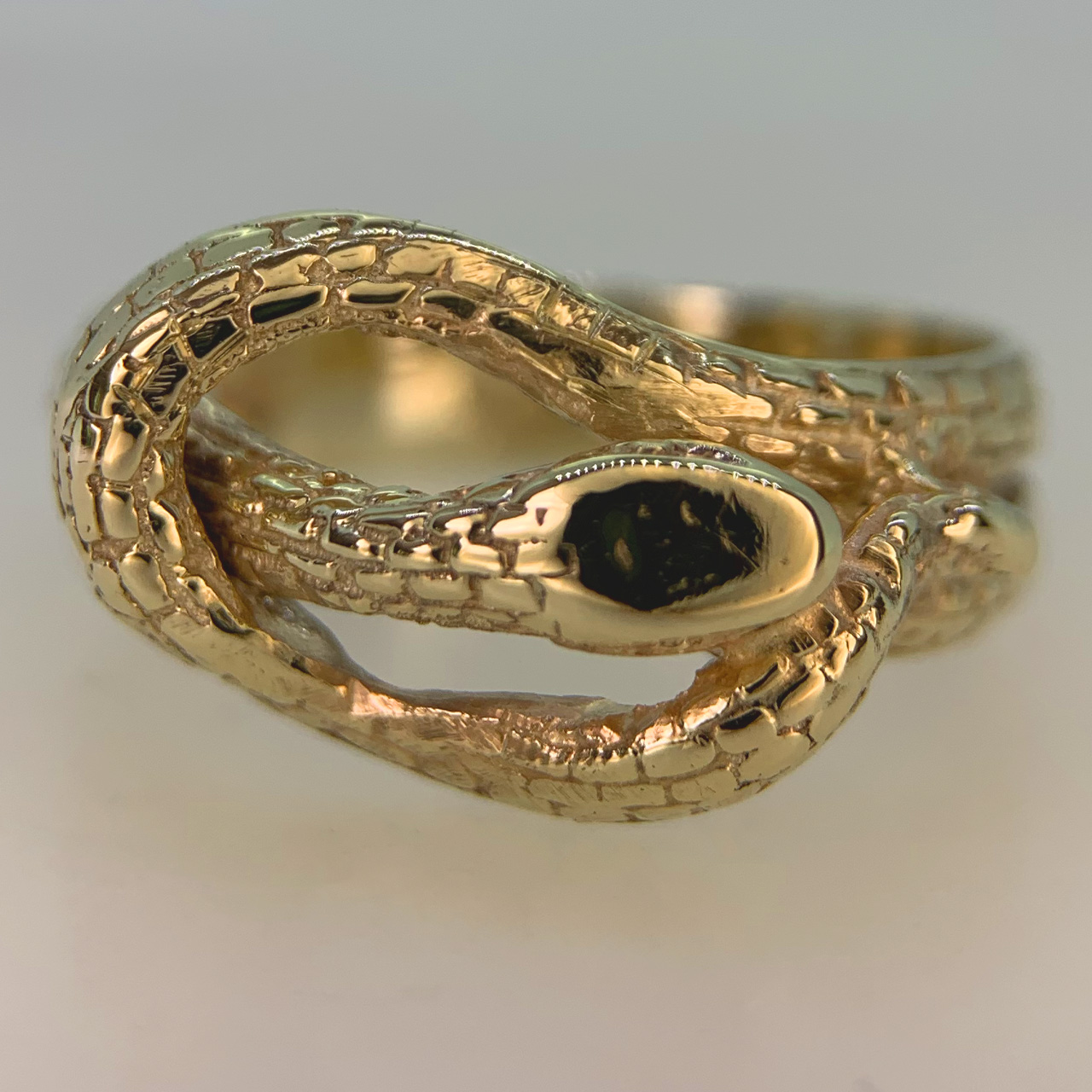Detailed Victorian Snake Ring | Saddingtons Antique Jewellery