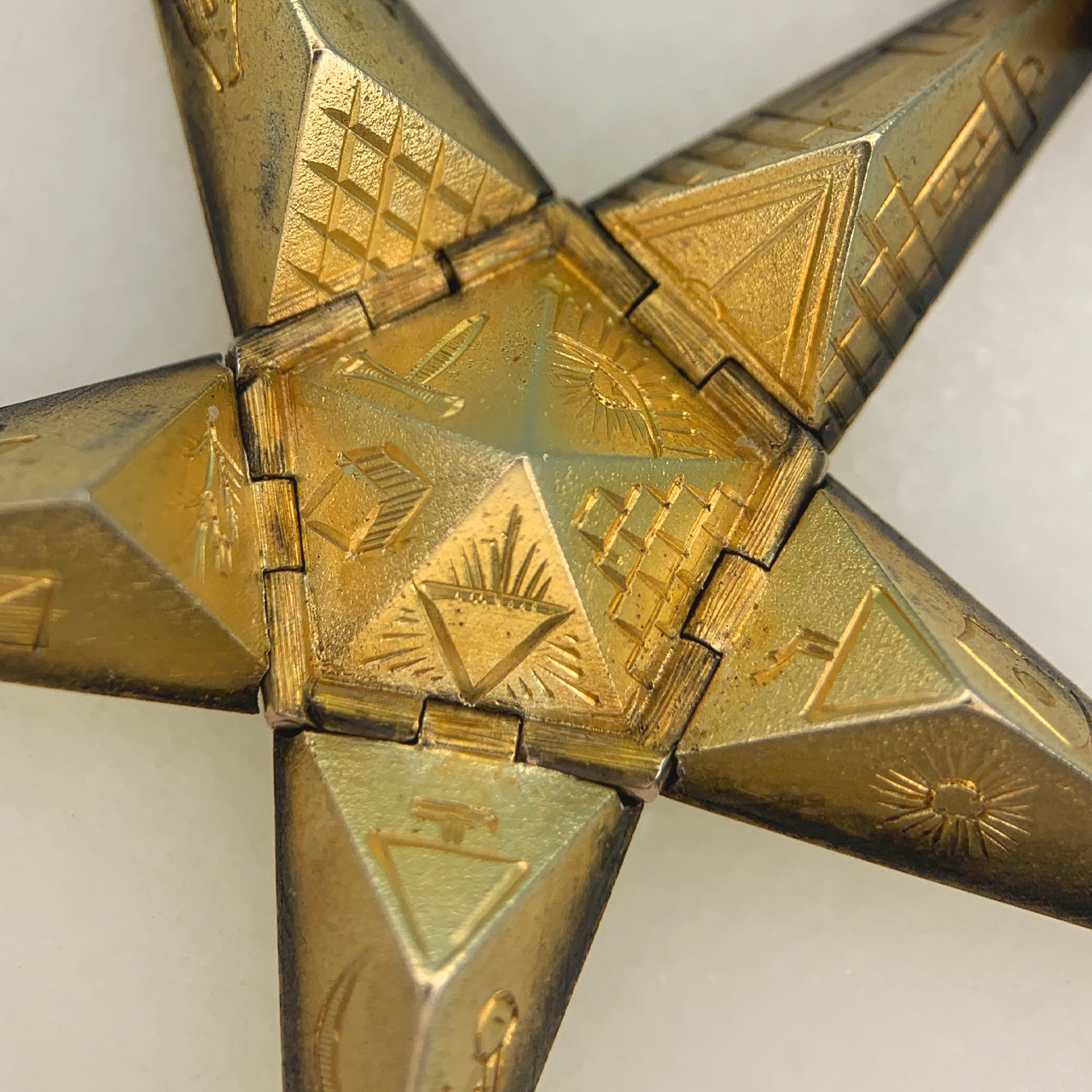 Edwardian Masonic Pyramid to Star Pendant | Saddingtons Antique Jewellery