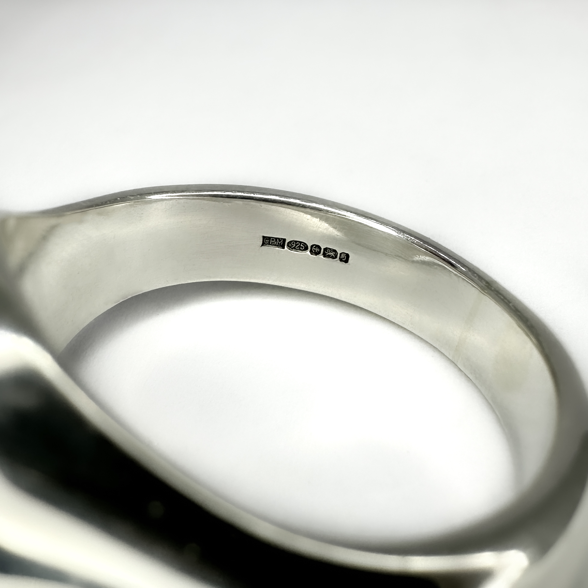 Chunky Silver Signet Ring | Saddingtons Antique Jewellery