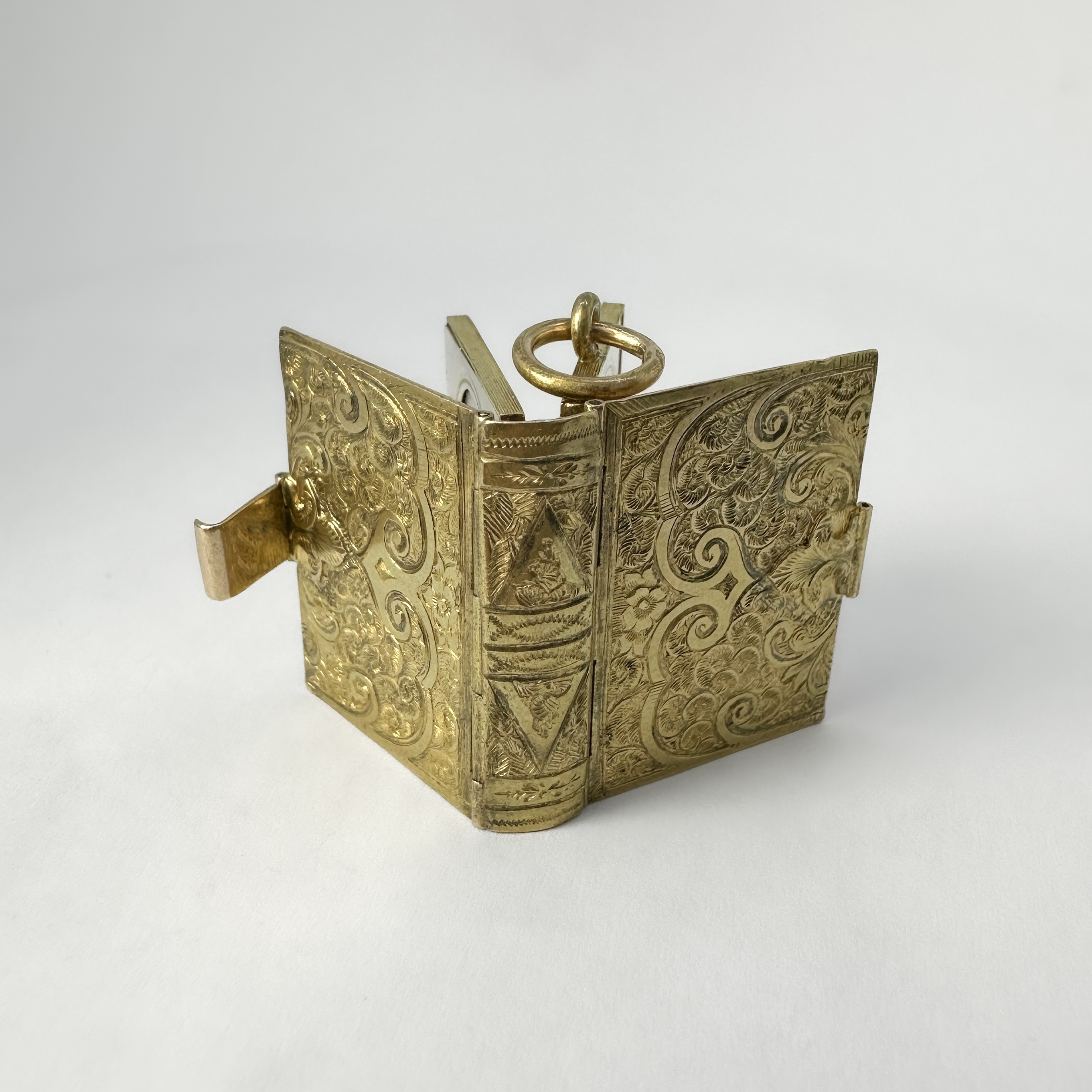 Rare Antique Book Locket | Saddingtons Antique Jewellery
