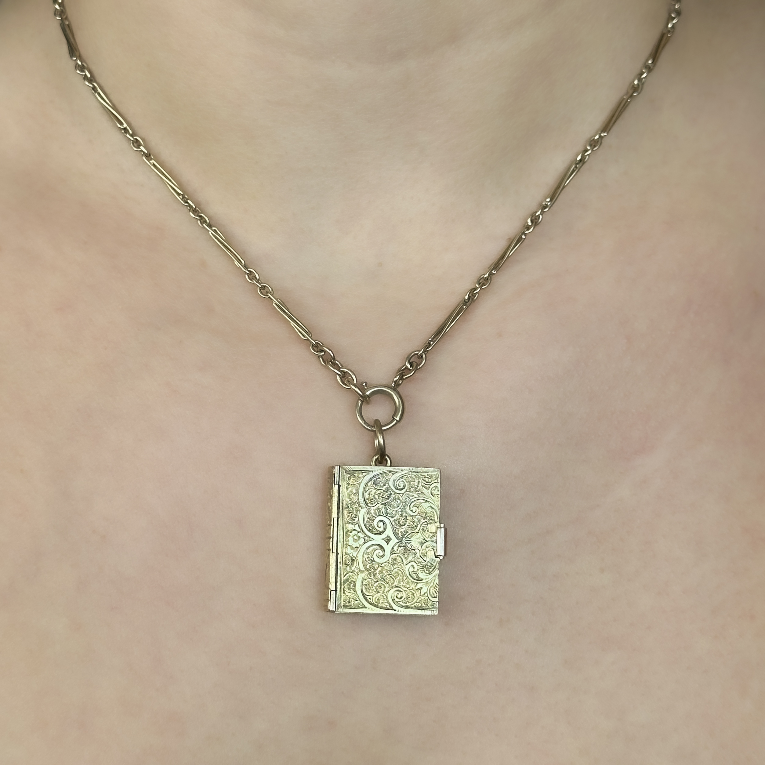 Rare Antique Book Locket | Saddingtons Antique Jewellery