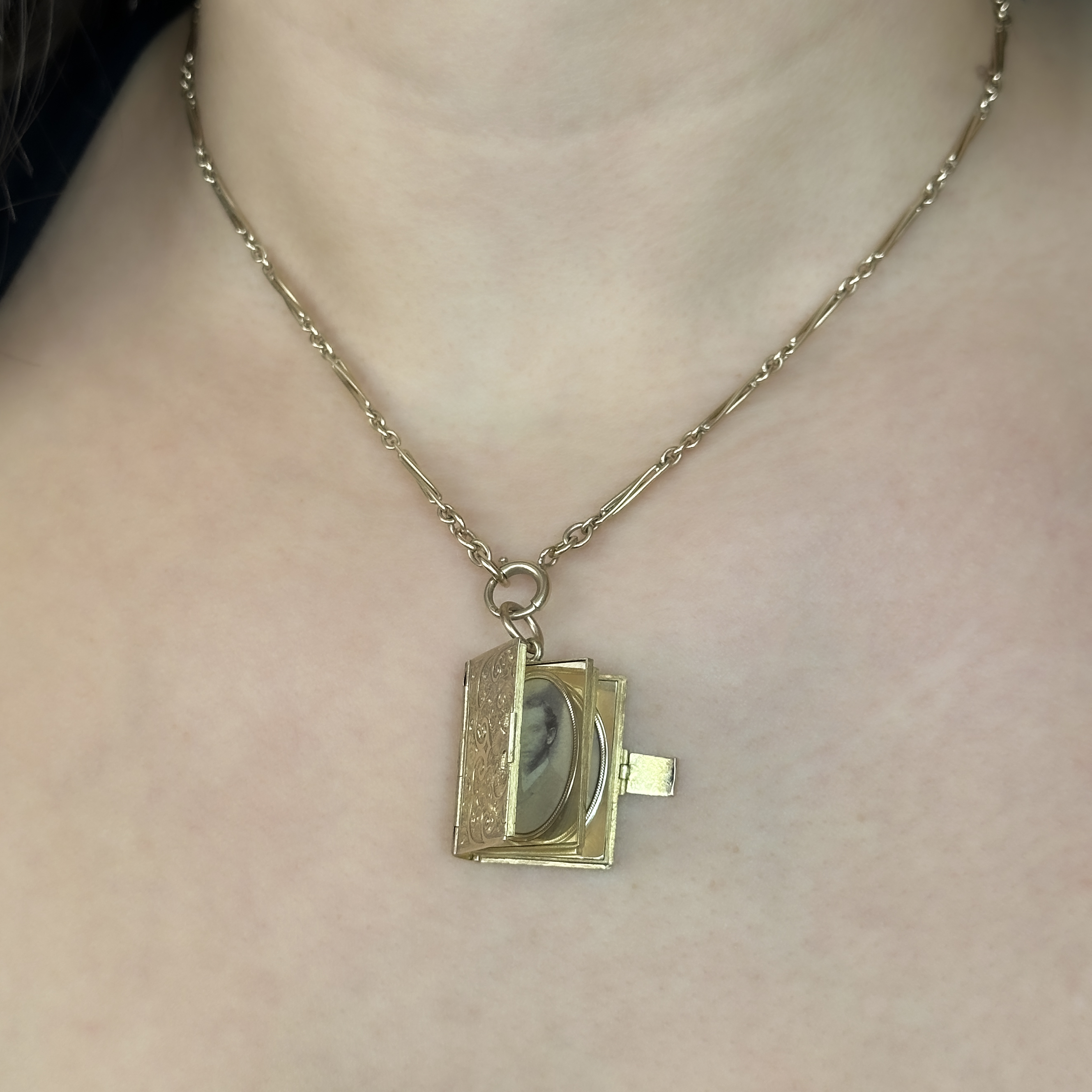Rare Antique Book Locket | Saddingtons Antique Jewellery