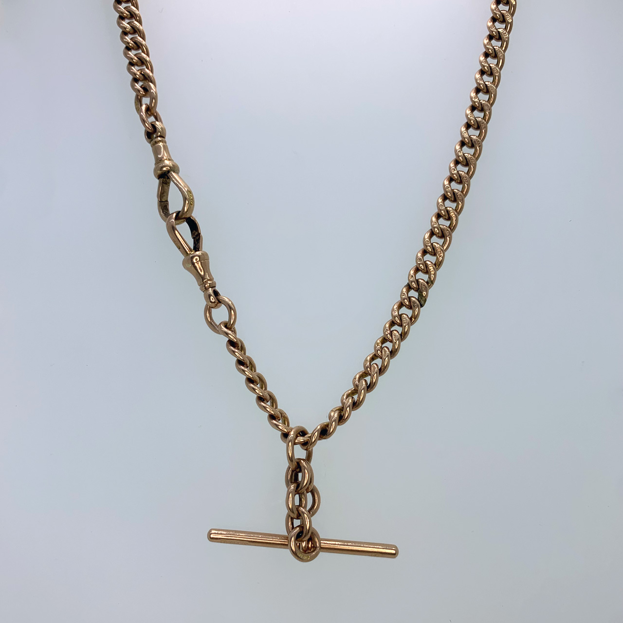 Gold Curb Albert Chain | Saddingtons Antique Jewellery