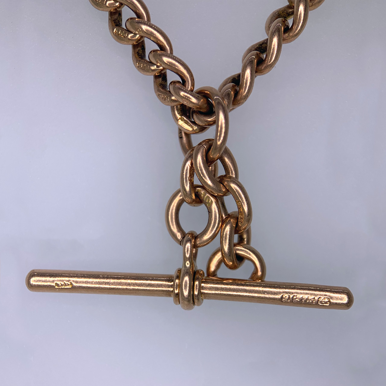 Gold Curb Albert Chain | Saddingtons Antique Jewellery